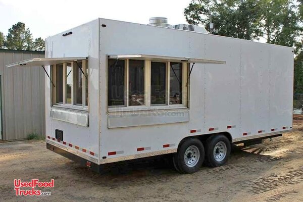 8.5' x 20' Kitchen Food Concession Trailer with Fire Suppression System