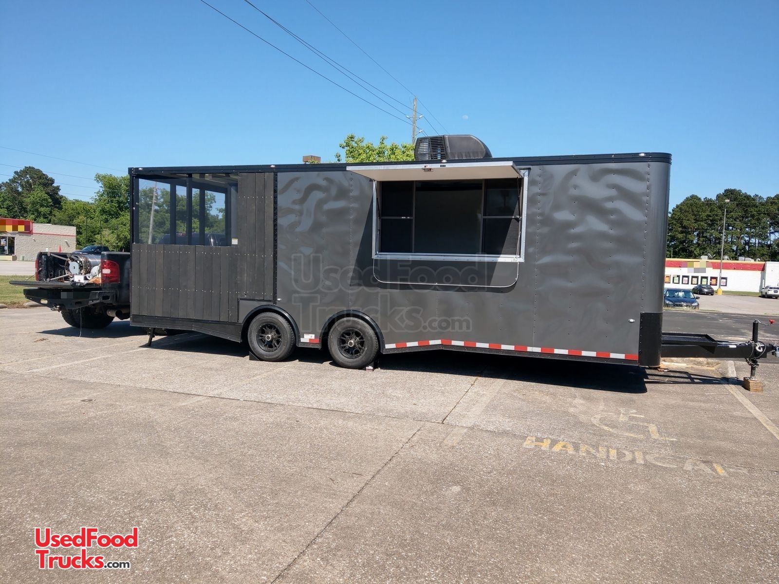 2019 8.5' x 24' Cargo Craft Food Concession Trailer with an 8' Screened ...