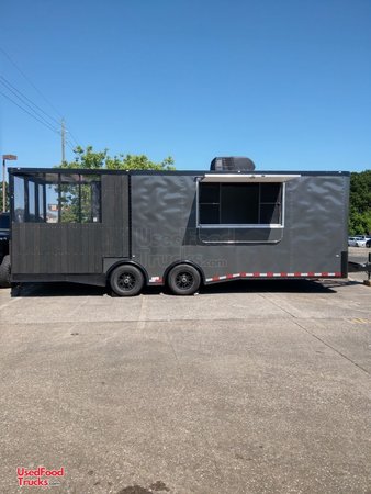 2019 8.5' x 24' Cargo Craft Food Concession Trailer with an 8' Screened ...