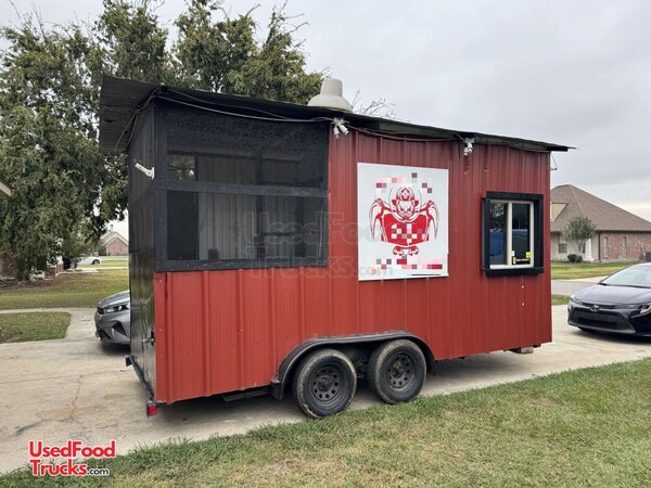 2014 - 7' x 16' Crawfish Crab Shrimp Seafood Boiling Trailer with Porch