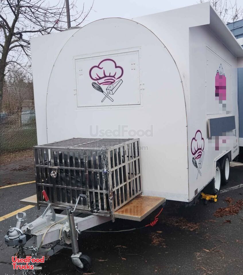 2024 Double Axle Food Concession Trailer Mobile Vending Unit