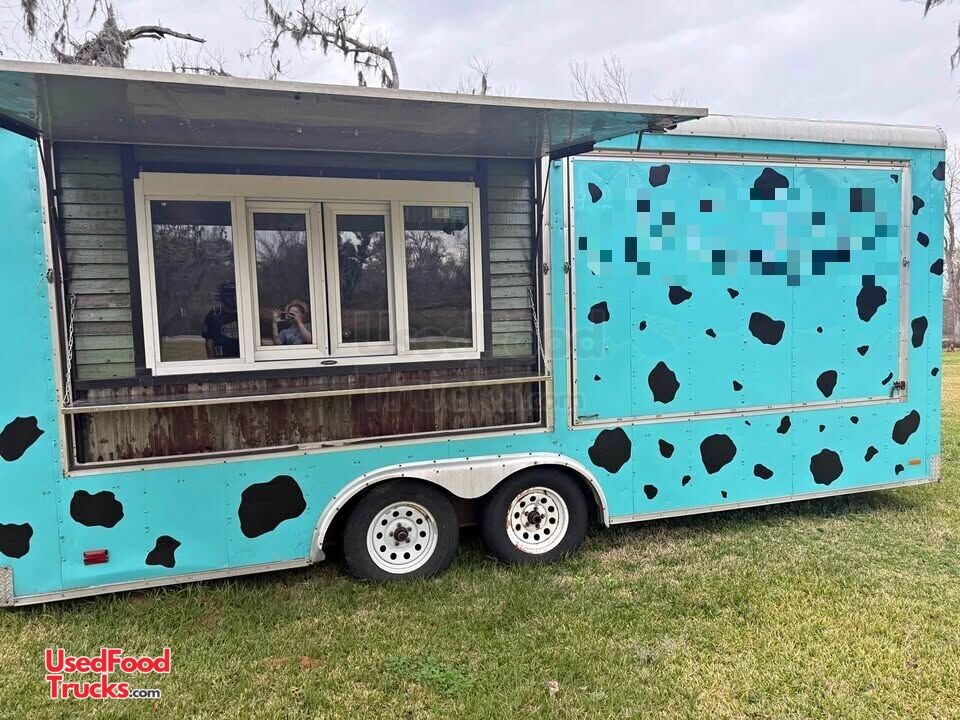 2001 20' Ice Cream/Smoothie Food Concession Trailer Mobile Vending Unit