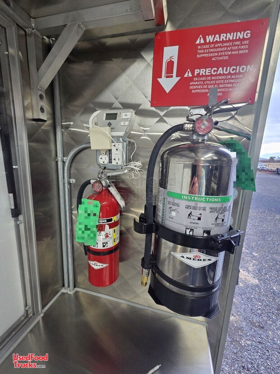 2025 8' x 18' Quality Kitchen Food Concession Trailer with Fire ...