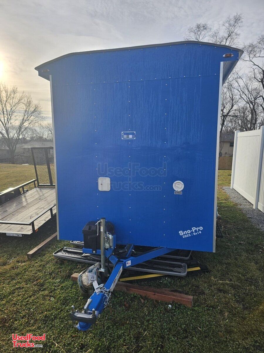 2025 Sno-Pro 6' x 14' Shaved Ice Trailer Snowball Concession Trailer