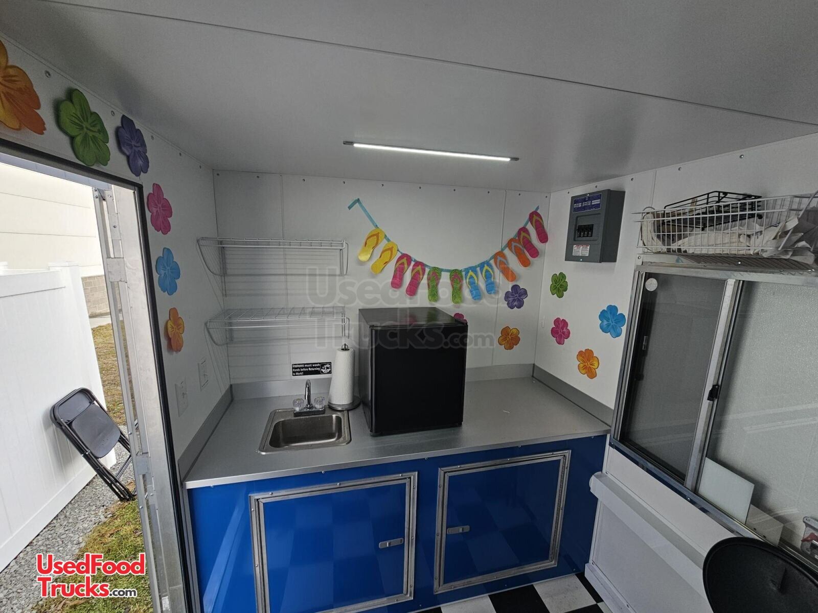 2025 Sno-Pro 6' x 14' Shaved Ice Trailer Snowball Concession Trailer