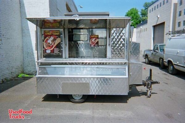 2008 Stainless Custom Food Cart Model 650 Steel Concession Trailer