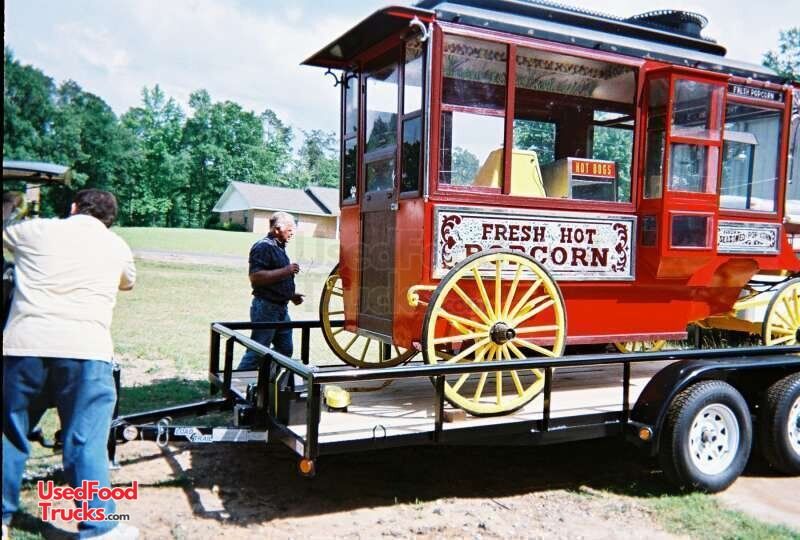 Full size CRETOR'S POPCORN WAGON MODEL D- With Brand New Hauling Trailer