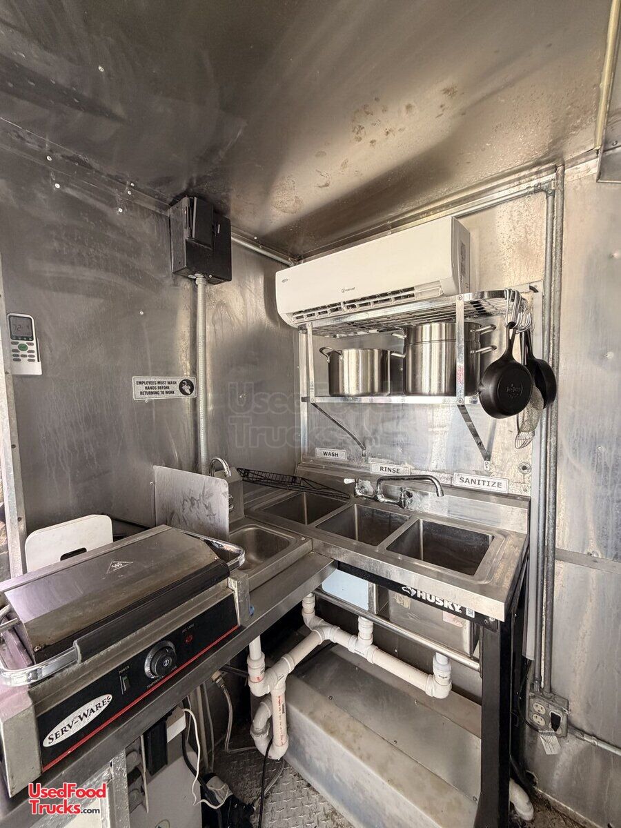 2007 7' x 15' Food Kitchen Concession Trailer Mobile Food Unit