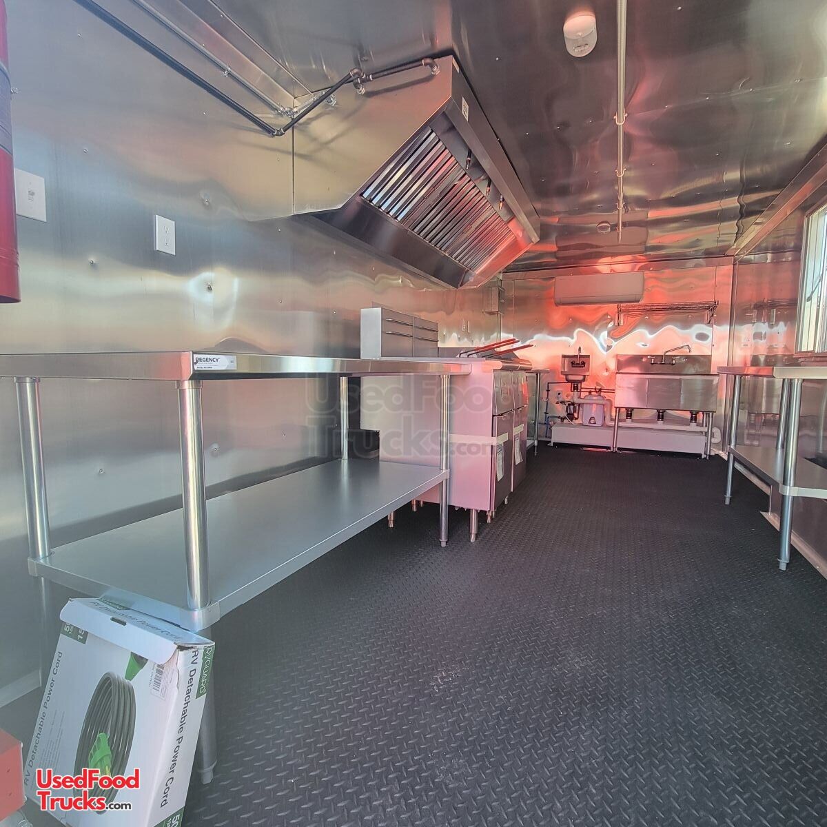NEW - 2026 8.5' x 18' Kitchen Food Concession Trailer with Fire ...