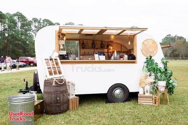 Turn Key Business - Mobile Bar Trailer w/ Bar Cart Bartending Beverage ...