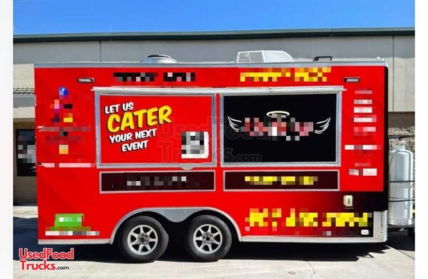 2020 17' Kitchen Food Concession Trailer with Pro-Fire System