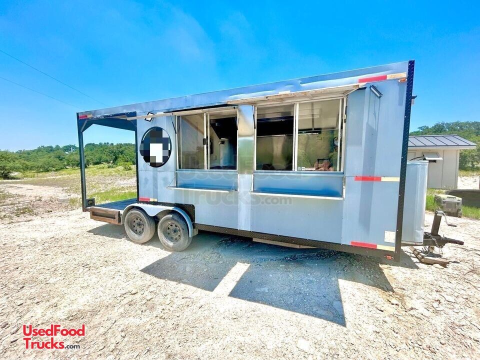 2019 8.5' x 20' Kitchen Food Trailer with 6 Porch | Food Concession Trailer