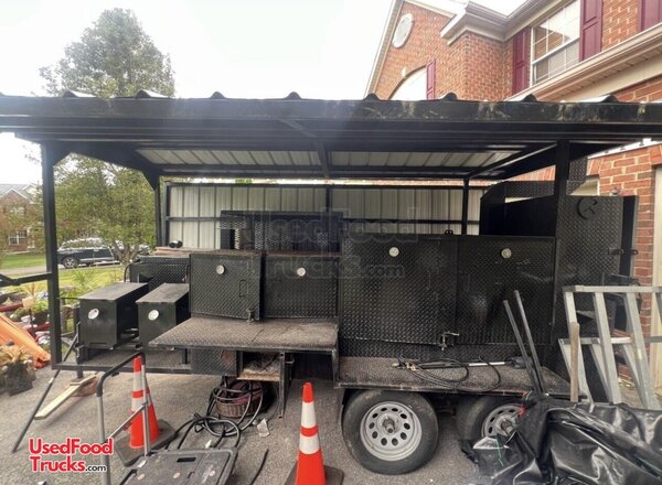 2020 6.5' x 14' Open BBQ Smoker Trailer Mobile Food Unit