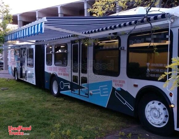 2002 60' New Flyer Mobile Food Bus with Indoor Dining | Mobile Restaurant