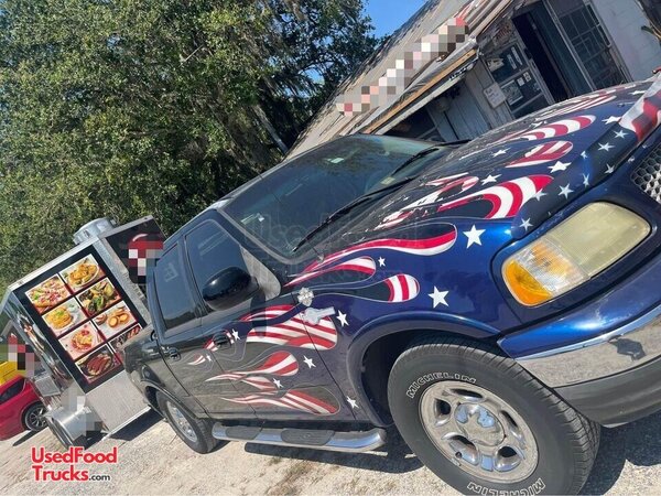 Like-New - 2022 Kitchen Food Concession Trailer with Ford F150 Truck