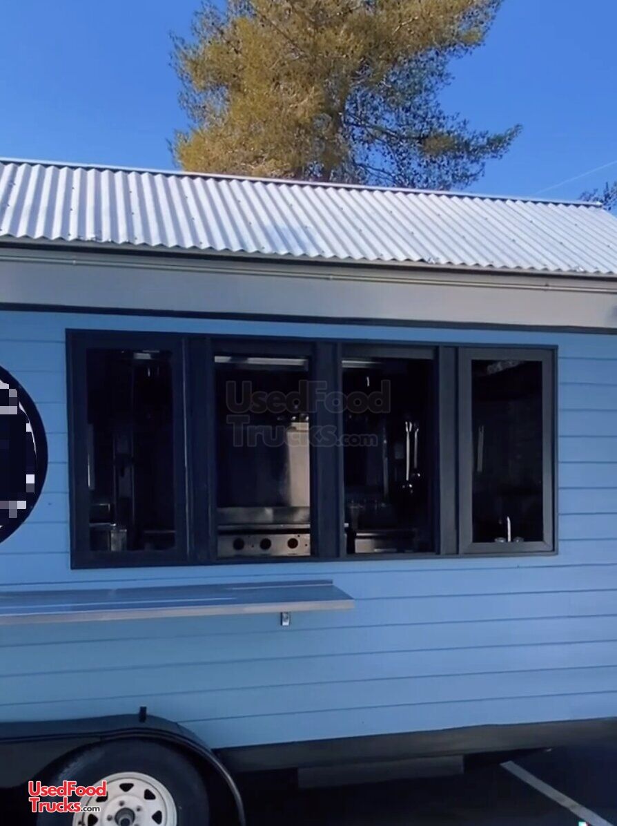 2007 8' x 16' Kitchen Food Concession Trailer with Pro Fire System