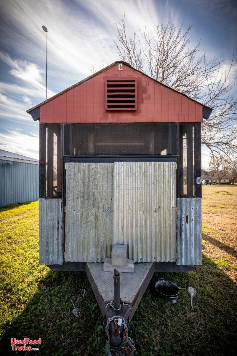 Rustic 2014 Cabin Style 8' x 27' BBQ Food Concession Trailer w ...