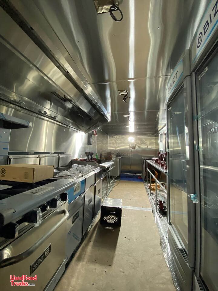 Well Equipped - 20' Kitchen Food Concession Trailer with Fire ...