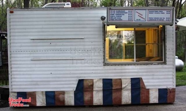 1995 - 16' x 8' ET & T Frames Concession Trailer