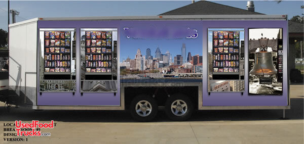 Custom Designed Mobile Vending Machine Trailer