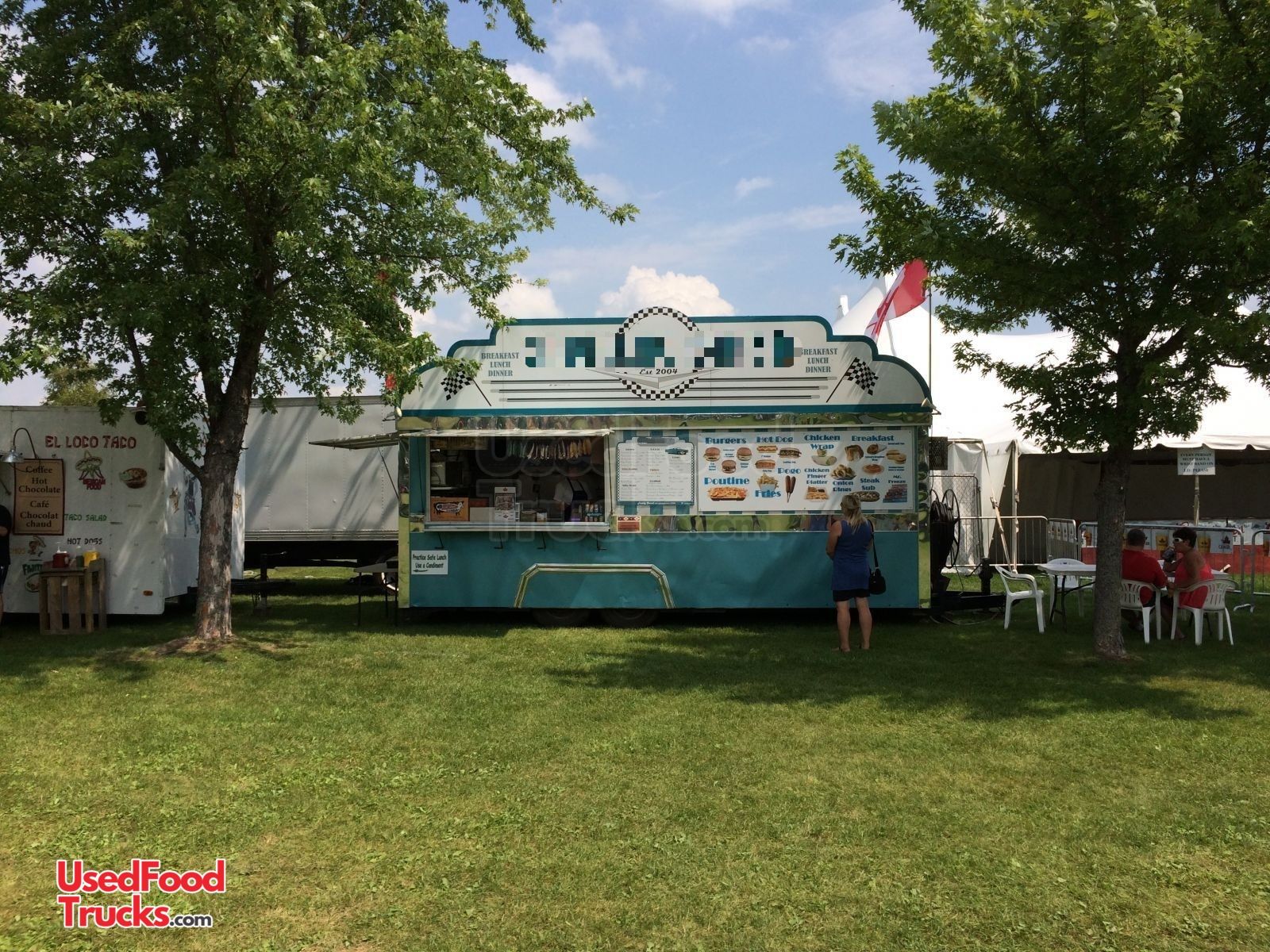 Turn-Key 2004 Custom-Built 8' x 20' Vintage Diner Style Food Concession ...