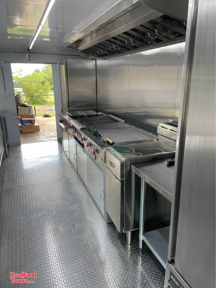 2021 8' x 25' Mobile Kitchen Unit / Used Food Concession Vending Trailer