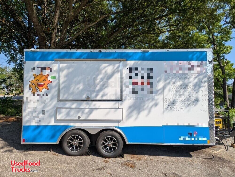 2024 8.5 x 16' Food Kitchen Concession Trailer with Pro Fire System