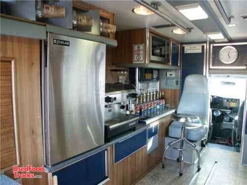 Converted Ambulance Coffee Espresso Beverage Truck