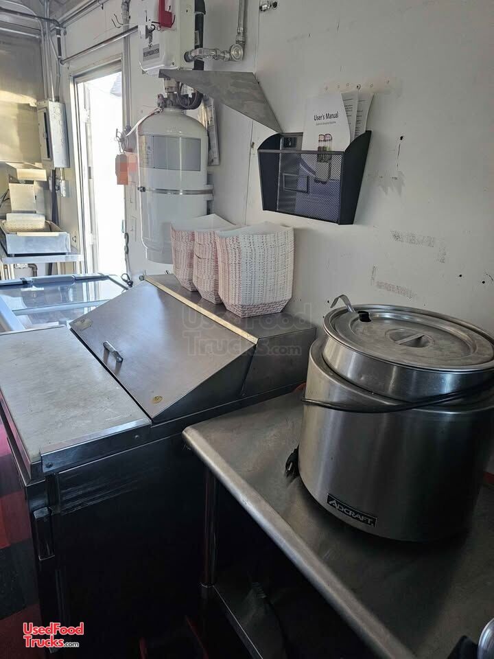 2018 7' x 17' Kitchen Food Concession Trailer with Pro-Fire System