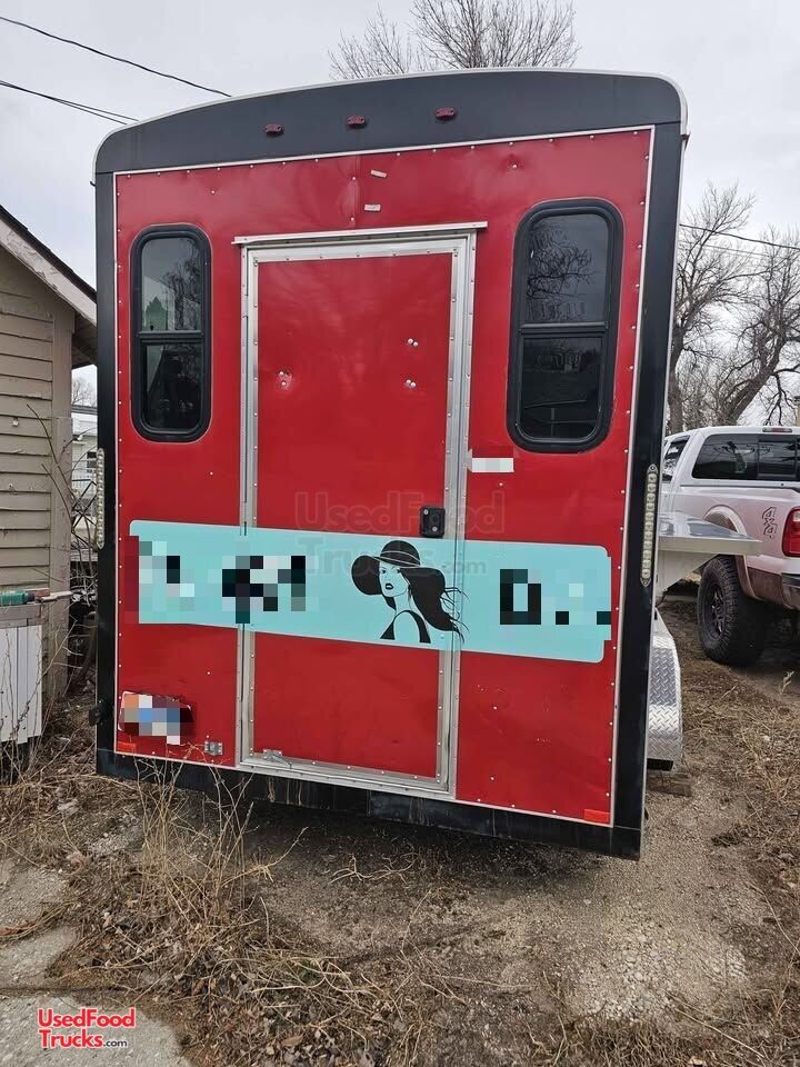 2018 7' x 17' Kitchen Food Concession Trailer with Pro-Fire System