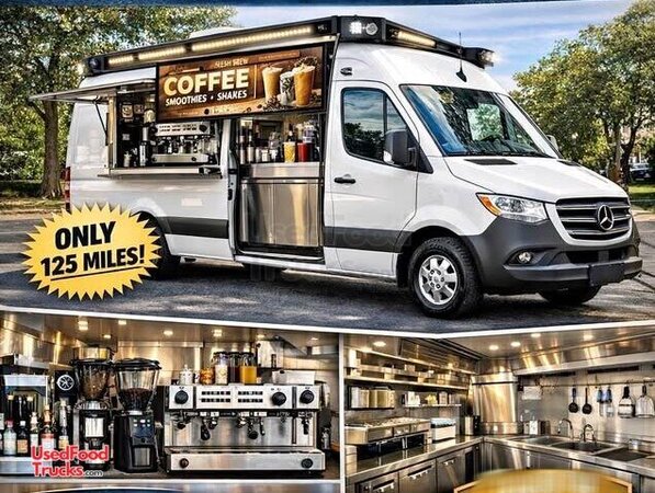 Low Mileage - 2023 Mercedes-Benz 3500 HD Mobile Coffee Van